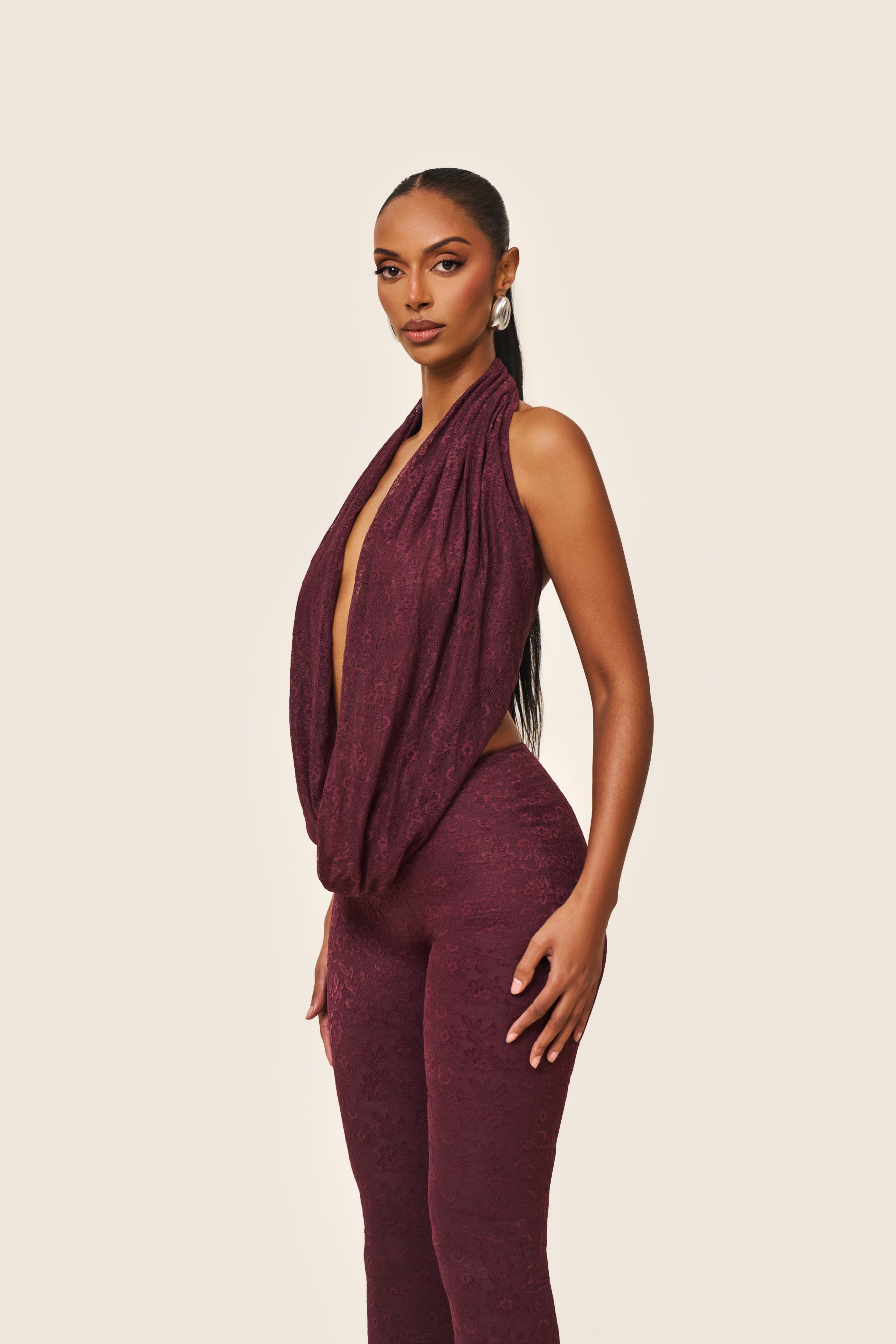 Leia Top in Plum Lace – marsthelabel