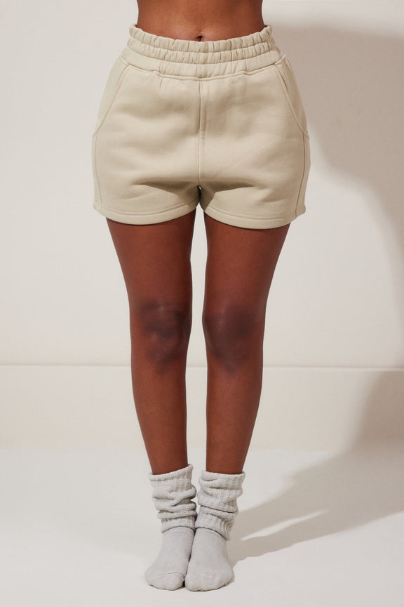 The Graphic Varsity Shorts - Stone – marsthelabel